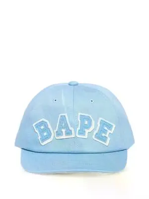 A BATHING APE Patched-panel Cap - Blue