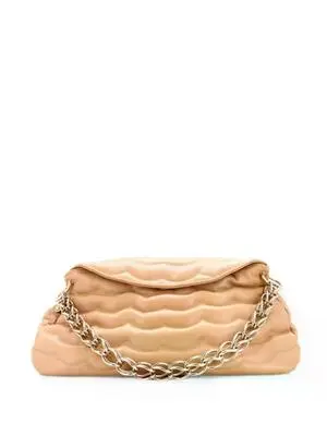 Chloé Juana Chain Bag Quilted Leather Medium Shoulder Bag - Neutrals
