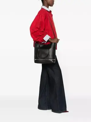 Valentino Garavani Rockstud Pebbled Tote Bag