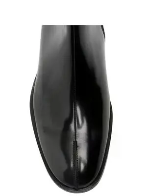 MAISON MARGIELA Polished Finish Almond-toe Ankle Boots