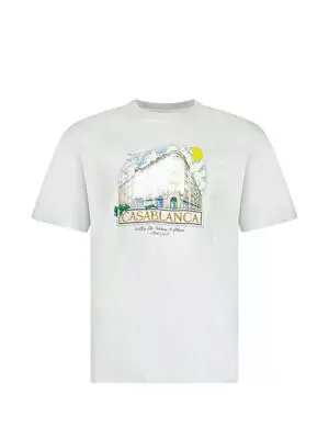 Casablanca Paris Store Printed Short-sleeve T‑shirt - White