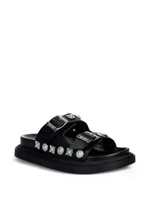 Just Cavalli Stud-embellished Buckle-fastening Sandals - Black