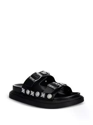 Just Cavalli Stud-embellished Buckle-fastening Sandals - Black