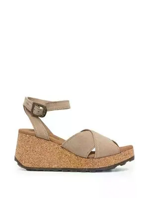 Fly London Buckle-fastening Wedge Sandals - Neutrals