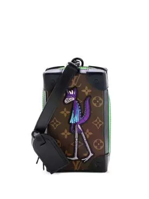 LOUIS VUITTON Soft Trunk Phone Box Monogram Canvas With Friends Patch Crossbody Bag - Brown