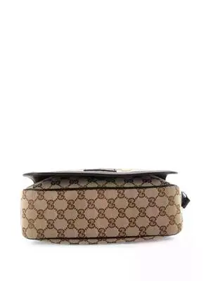 Gucci Flap Messenger Bag Gg Canvas Small Crossbody Bag