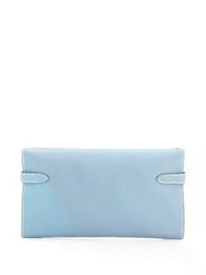 Hermès Kelly Wallet Epsom Long Small Wallets - Blue