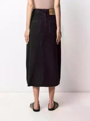 ONETEASPOON Rocko Faded Denim Midi Skirt