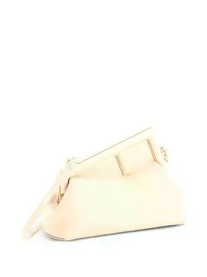 Fendi First Bag Leather Small Clutch Bag - Neutrals