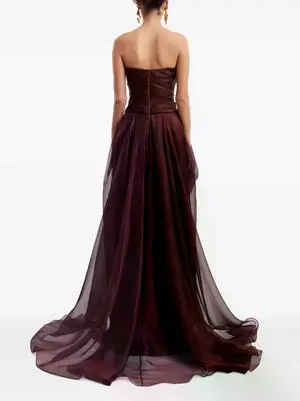 GEMY MAALOUF Strapless Draped Gown