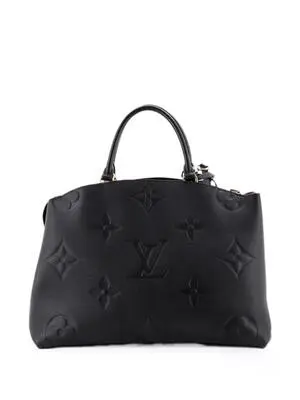 LOUIS VUITTON Grand Palais Handbag Monogram Empreinte Giant Shoulder Bag - Black