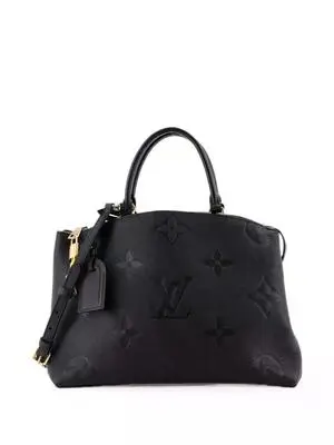 LOUIS VUITTON Grand Palais Handbag Monogram Empreinte Giant Shoulder Bag - Black