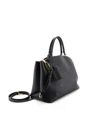 LOUIS VUITTON Grand Palais Handbag Monogram Empreinte Giant Shoulder Bag - Black