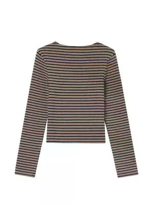 Izzue Striped Long-sleeve T-shirt - Brown