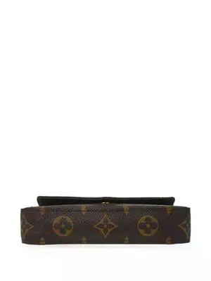 LOUIS VUITTON 2010-2020s Félicie Strap & Go Monogram Shoulder Bag - Brown