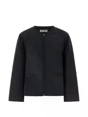 JIL SANDER Quilted Zip-up Jacket - Black