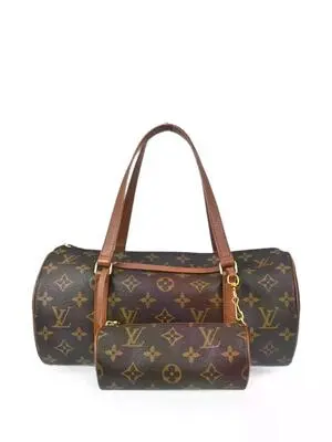 LOUIS VUITTON 1993 Papillon 30 Monogram Shoulder Bag - Brown