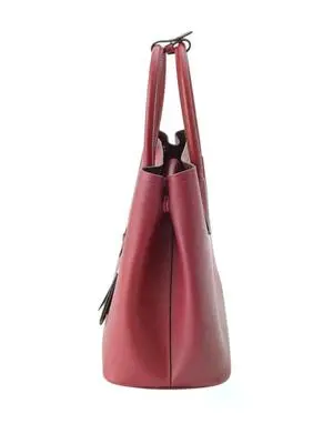 Prada 2010-2026 Medium Saffiano Cuir Double Satchel - Red