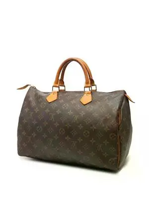LOUIS VUITTON 2001 Monogram Speedy 35 Boston Bag