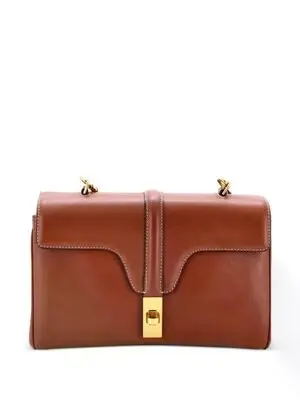 Celine Soft 16 Bag Smooth Calfskin Shoulder Bag - Brown