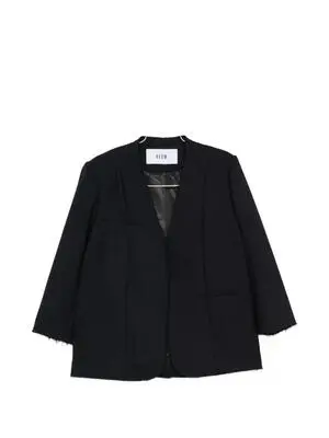 ELEH Frayed-edge Jacket - Blue
