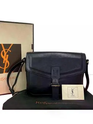 Saint Laurent 20th Century Leather Crossbody Bag - Black