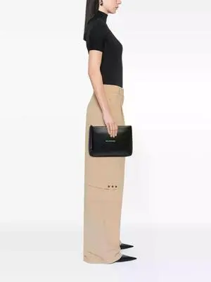 Balenciaga 2021 Leather Everyday Clutch Bag