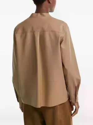 YVES SALOMON Buttoned Lambskin Shirt