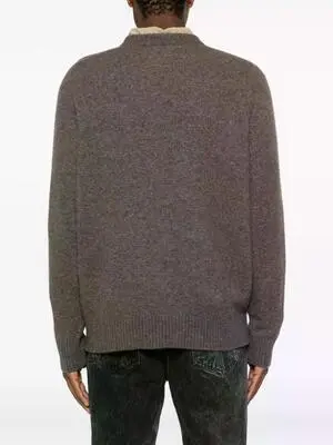 SPINA Crew-neck Ribbed-trim Sweater