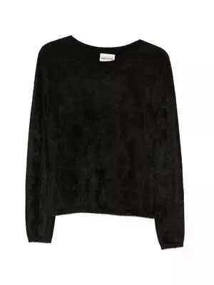 SEMICOUTURE Fine-knit Long-sleeve Jumper - Black