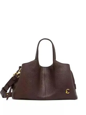 COCCINELLE Grainy-leather Crossbody Bag - Brown