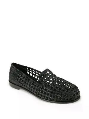 Dragon Diffusion Dolly Xxl Woven Leather Ballet Flats