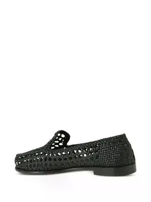 Dragon Diffusion Dolly Xxl Woven Leather Ballet Flats