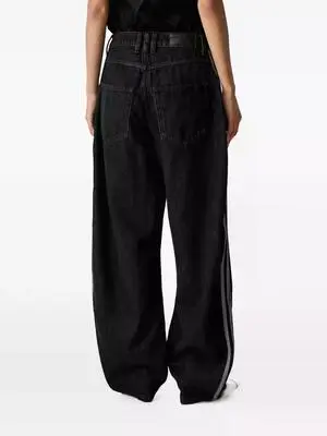 Adidas High-rise Barrel-leg Denim Pants
