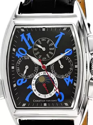 CHRISTIAN VAN SANT CHRISTIAN VAN SANT Grandeur 45mm Watch With Tonneau Face And Automatic Movement Black