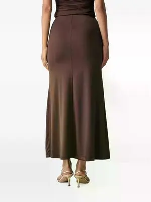Bardot Dion Buckle-detail Front-slit Maxi Skirt