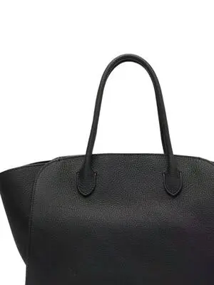 THE ROW Marlo 12 Hammered Leather Tote Bag - Black