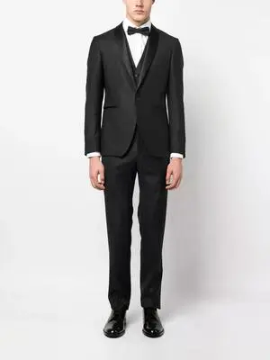 Tagliatore Satin-lapel Three-piece Suit