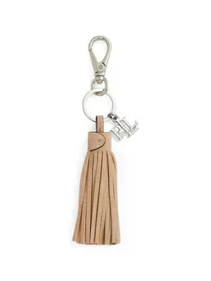 Ralph Lauren Tassel Logo-charm Keyring - Neutrals