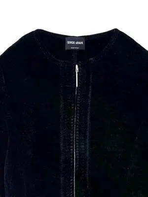 Giorgio Armani Chenille-effect Zip-up Jacket