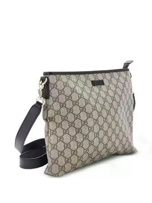 Gucci Gg Coated Canvas Messenger Bag