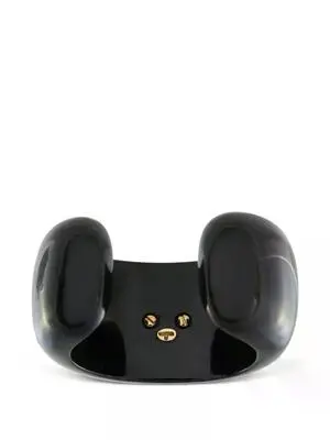 Verdura Maltese Cross Jade And Diamond Cuff Bracelet - Black