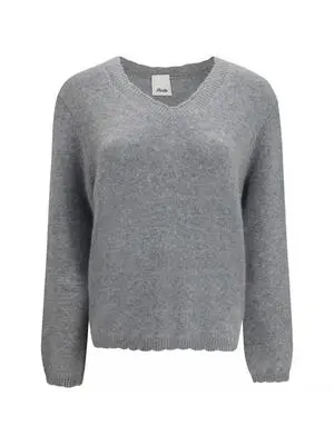 ALLUDE Jil Sander V-neck Oversized Sweater - Grey