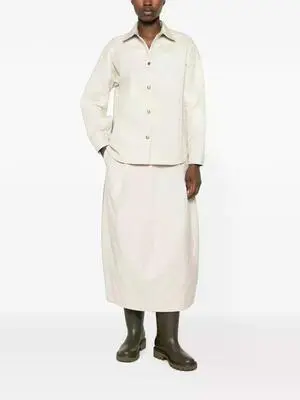 Moncler Quilted Shirt Jacket - Neutrals