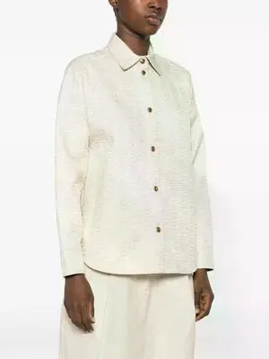 Moncler Quilted Shirt Jacket - Neutrals