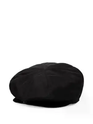 Moschino Logo-patch Beret - Black
