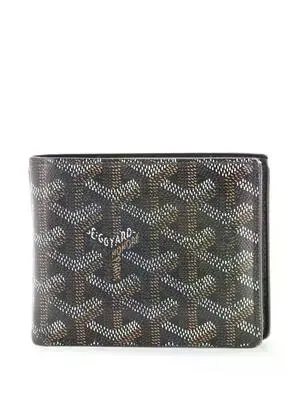 Goyard Victoire Wallet Coated Canvas Small Wallets - Black