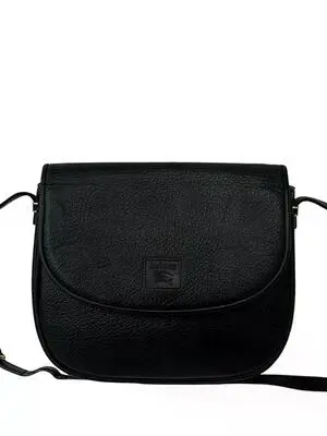 Burberry 2000-2017 Calf Leather Crossbody Bag - Black