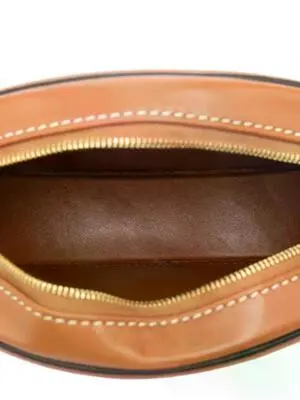Celine 2022 Small Calfskin Cuir Triomphe Oval Crossbody Bag - Brown