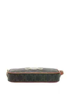 Celine 2022 Mini Triomphe Cuir Coated Canvas Camera Bag Shoulder Bag